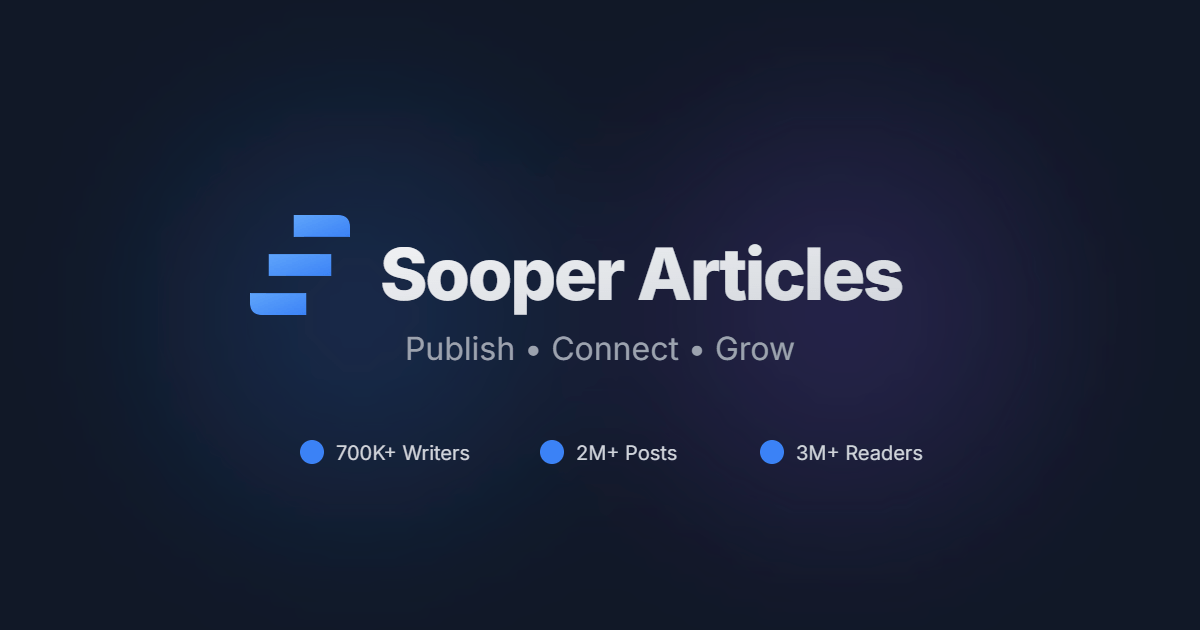 Sooper Articles -Stories, Ideas & Insights